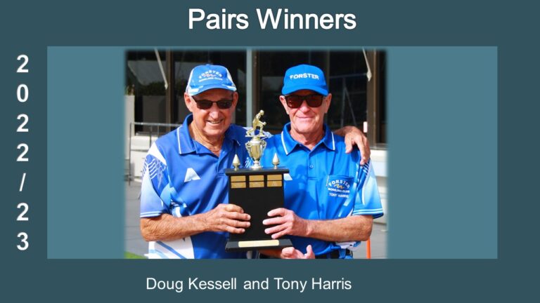 Honour Boards - Forster Bowling Club
